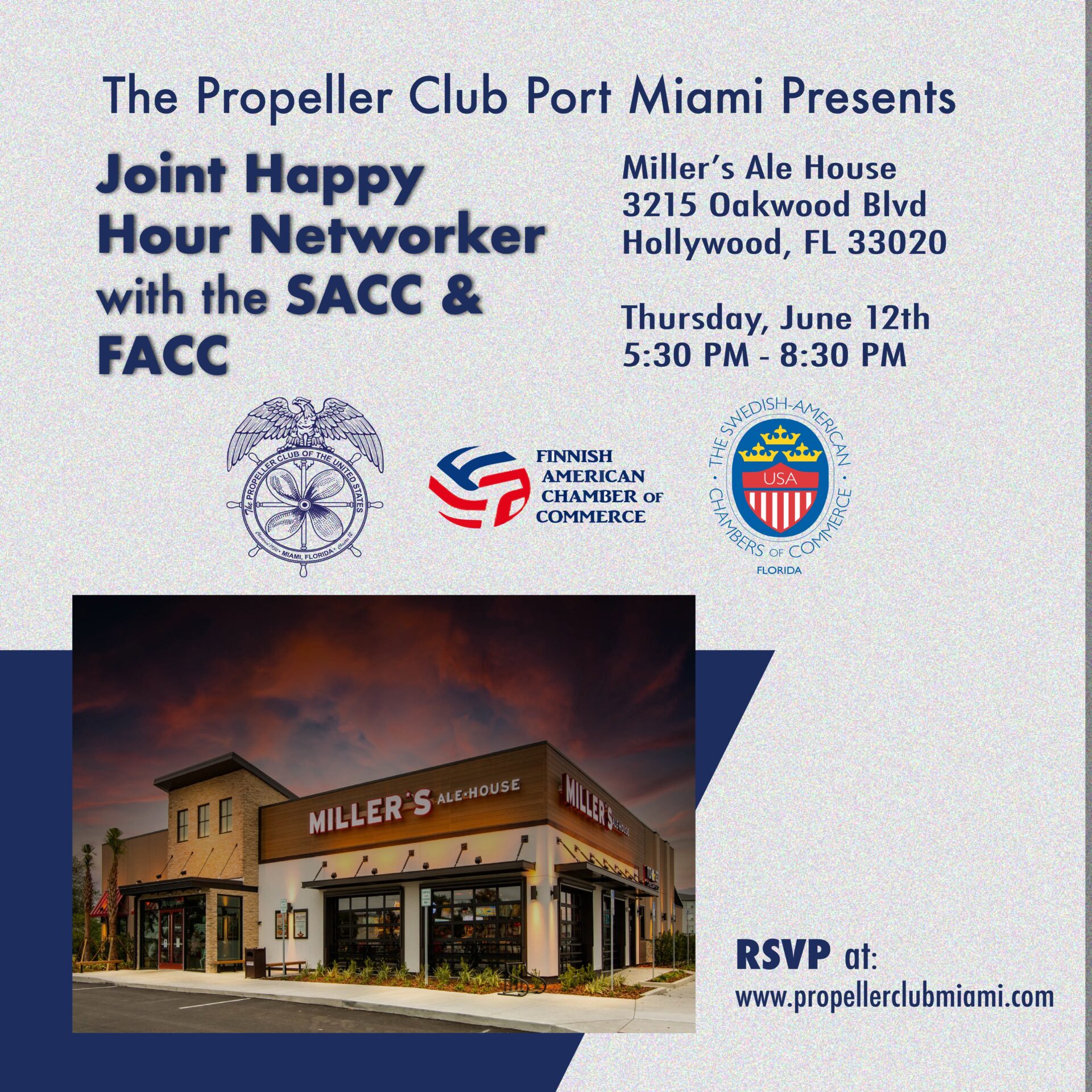 CANCELLED - Joint Happy Hour Networker SACC & FACC 25' - Propeller Club ...